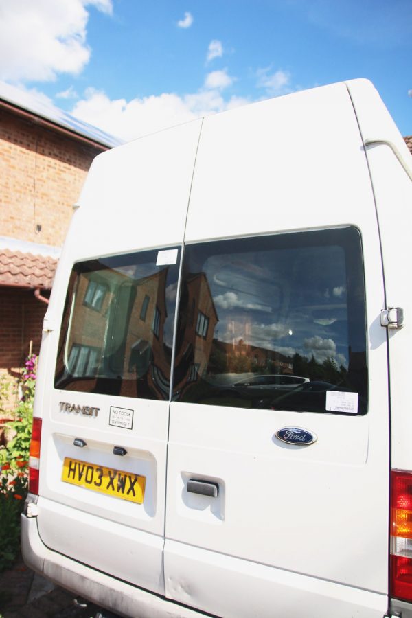 Van Conversion: How to Fit Bonded Rear Windows – Adventures in a Camper