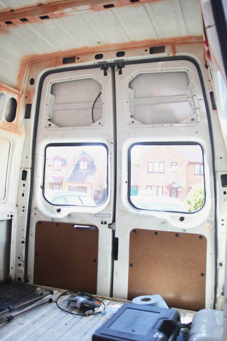Van Conversion: How to Fit Bonded Rear Windows – Adventures in a Camper